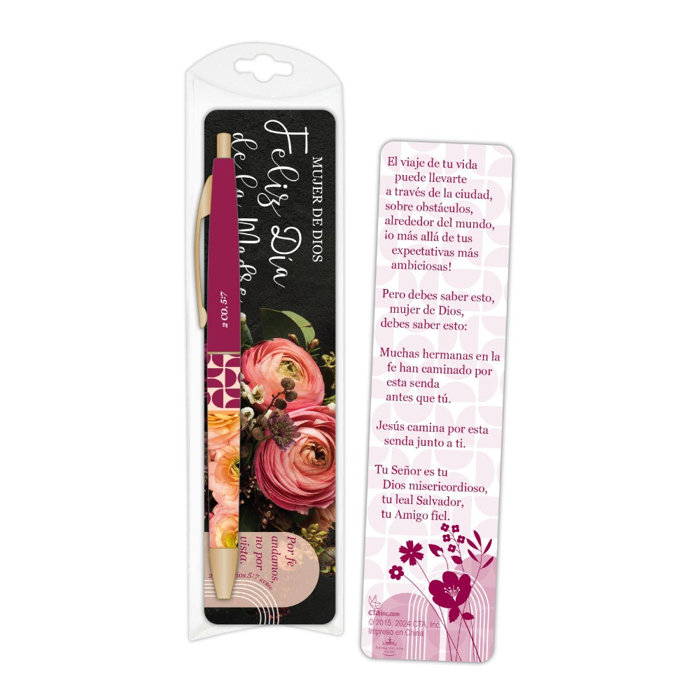 SPANISH Happy Mother's Day Bookmark & Pen Gift Set - Woman of God: Wal
