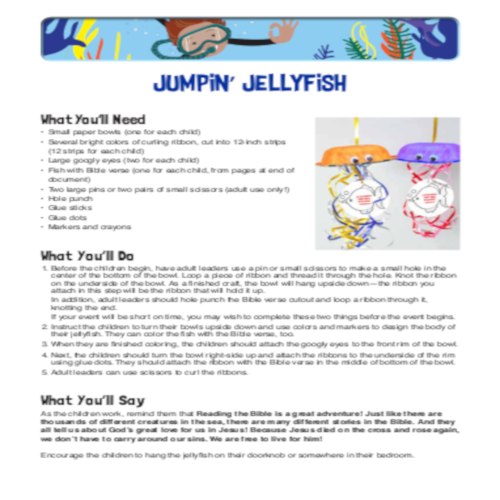 Jumpin' JellyFish Activity