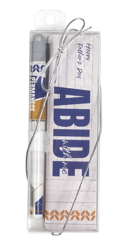 Happy Father's Day Pen & Bookmark Gift Set - Abide with Me