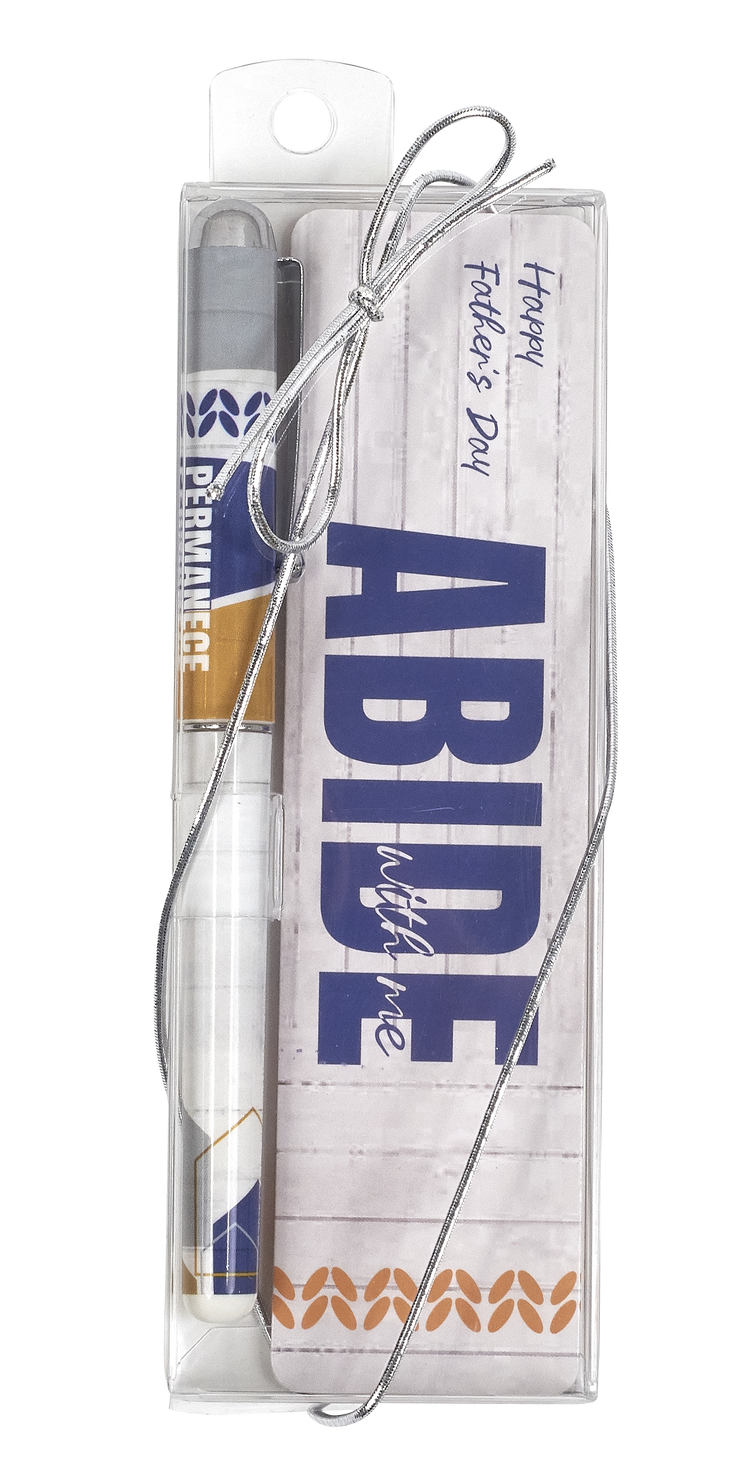Happy Father's Day Pen & Bookmark Gift Set - Abide with Me