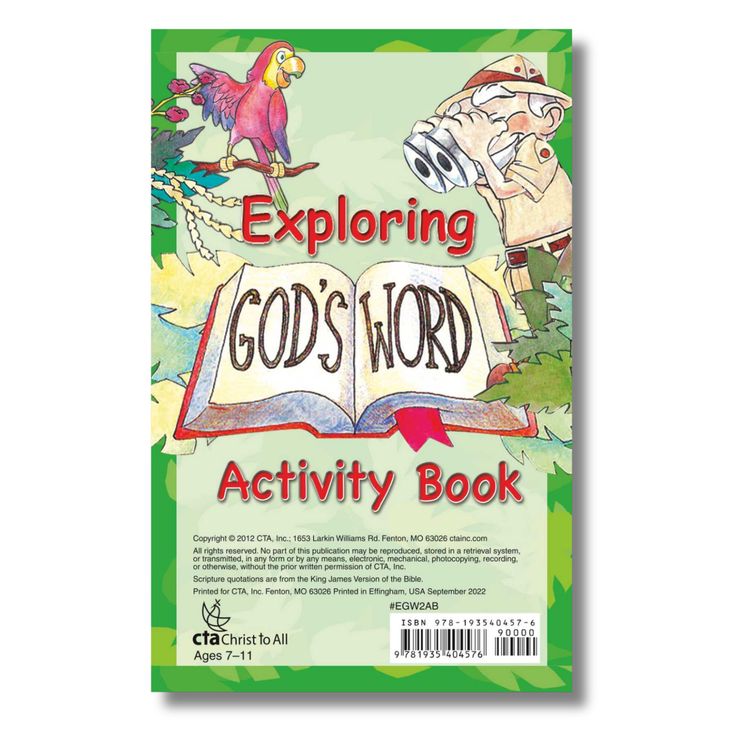 Christian Activity Book for Kids Ages 7-11