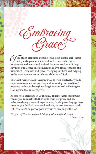 Embracing the Gift of God's Grace Reflection Card Devotion