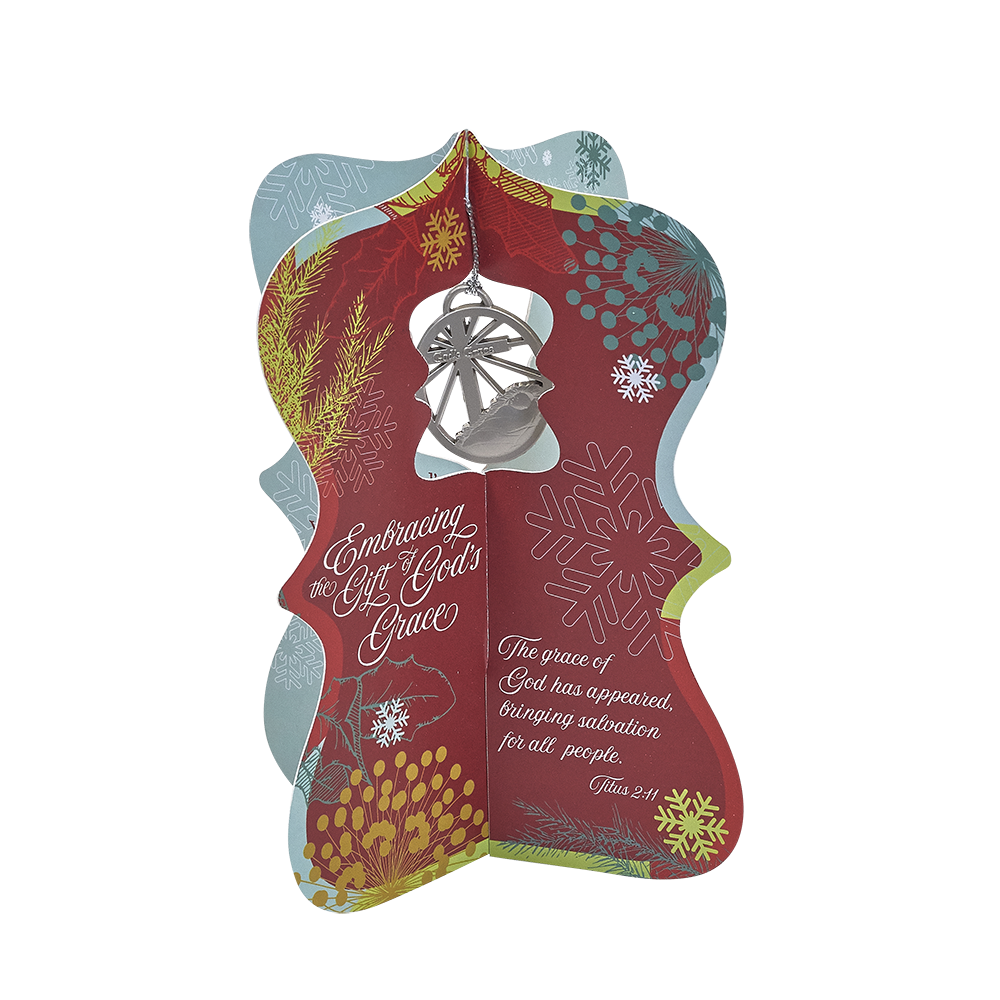 3D Christian Christmas Card with Mini Ornament