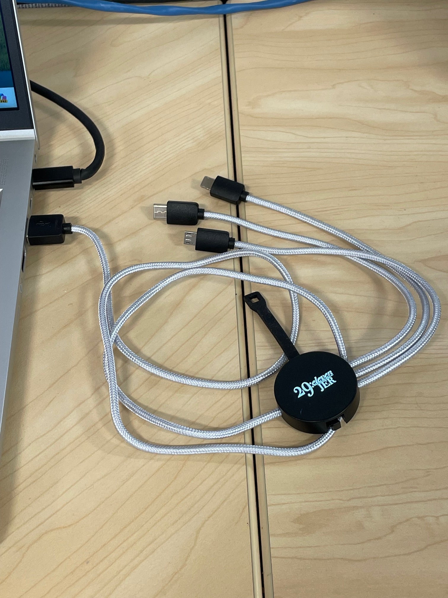 3-in-1 Light-Up Charging Cable with Scripture Reference