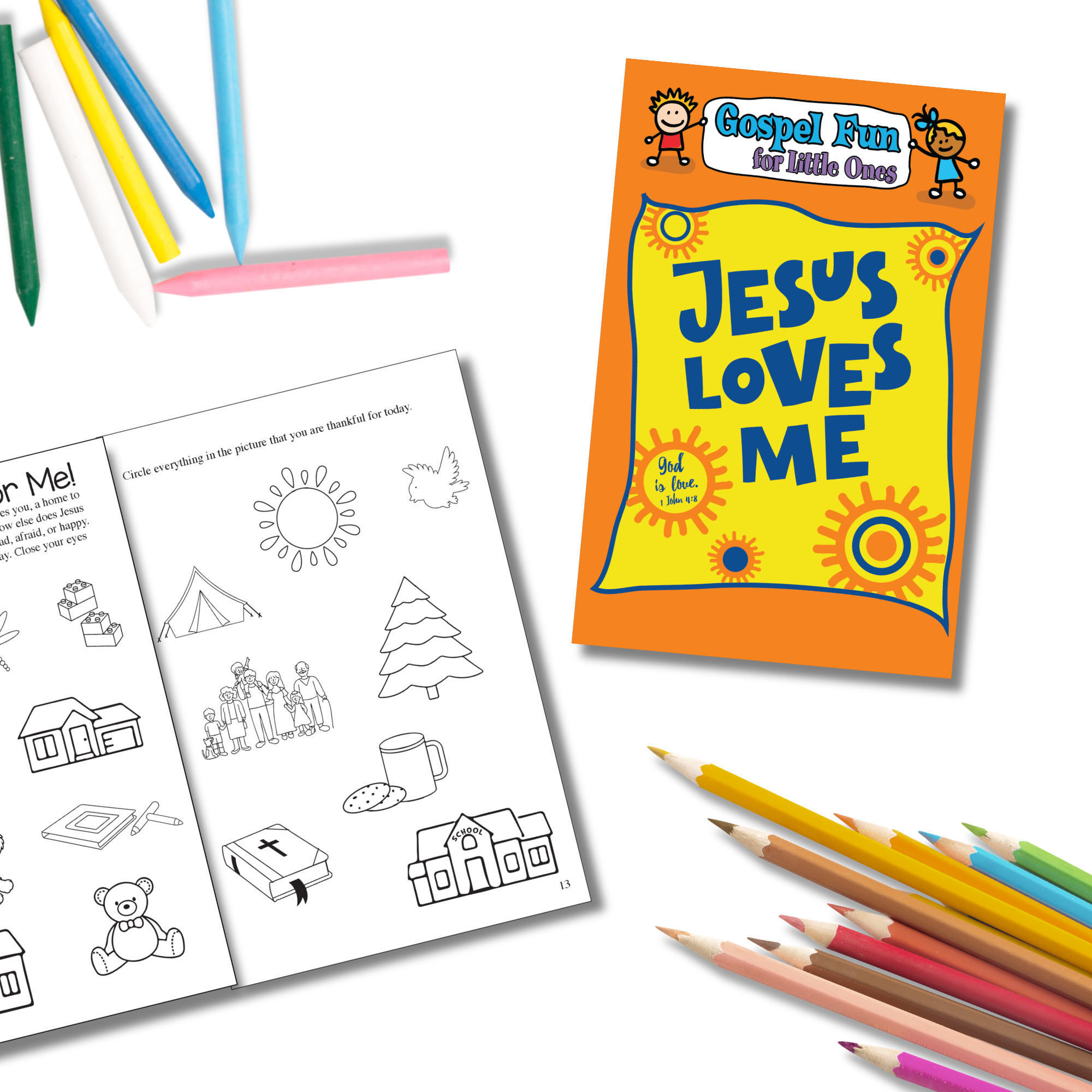 Jesus Loves Me Activity Book for Ages 3-6