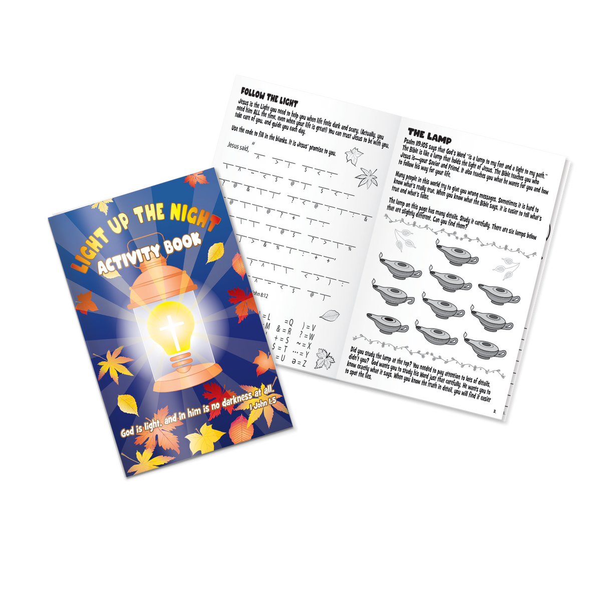 Christian Activity Book for Ages 6+- Light Up the Night