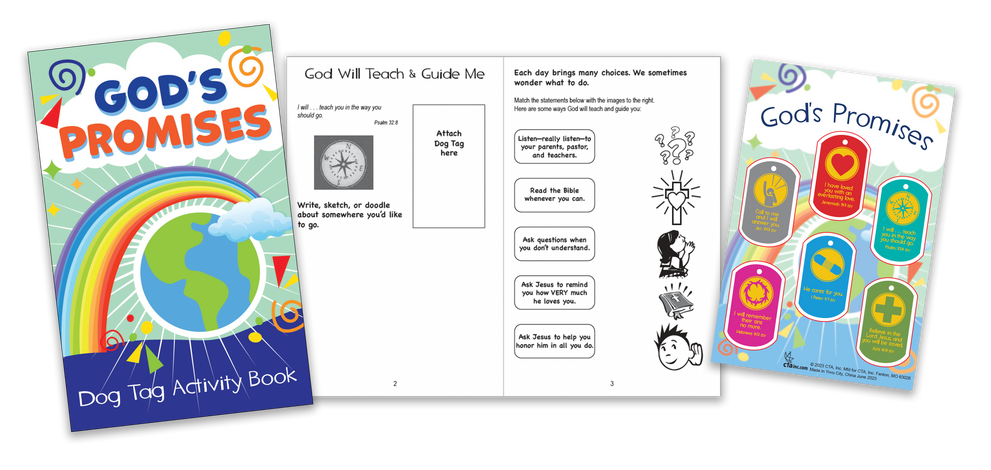 God's Promises Activity Books & Stickers Kit for Children's Ministry