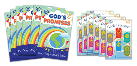 God's Promises Activity Books & Stickers Kit for Children's Ministry