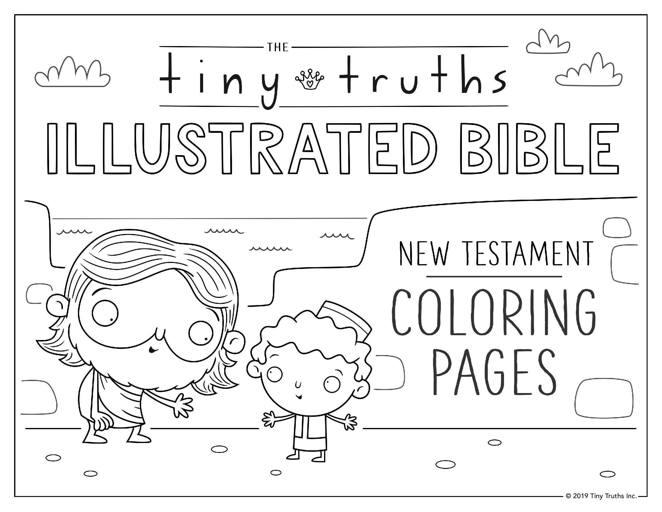 DIGITAL DOWNLOAD Tiny Truths New Testament Coloring Pages
