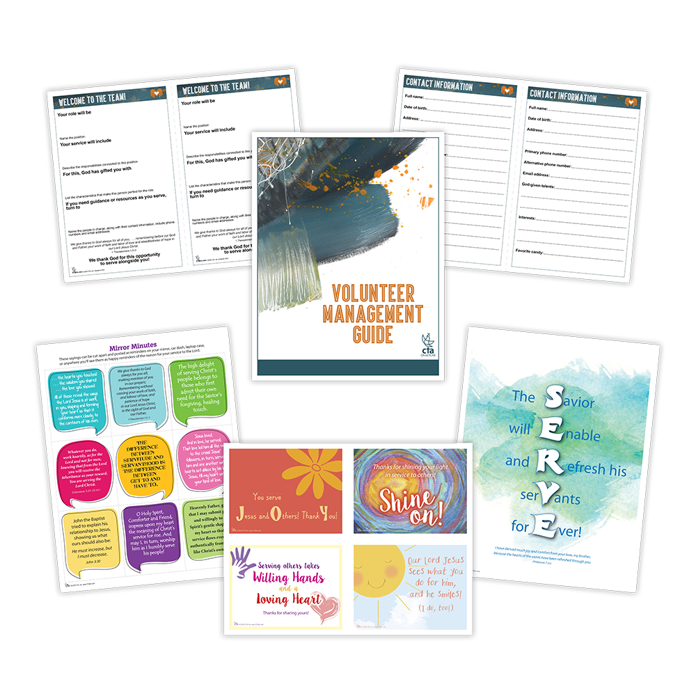 Volunteer Management Kit - Serving with a Heart Like Jesus