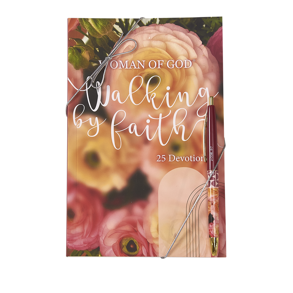 Woman of God® Walking by Faith Devotion Book & Pen Set