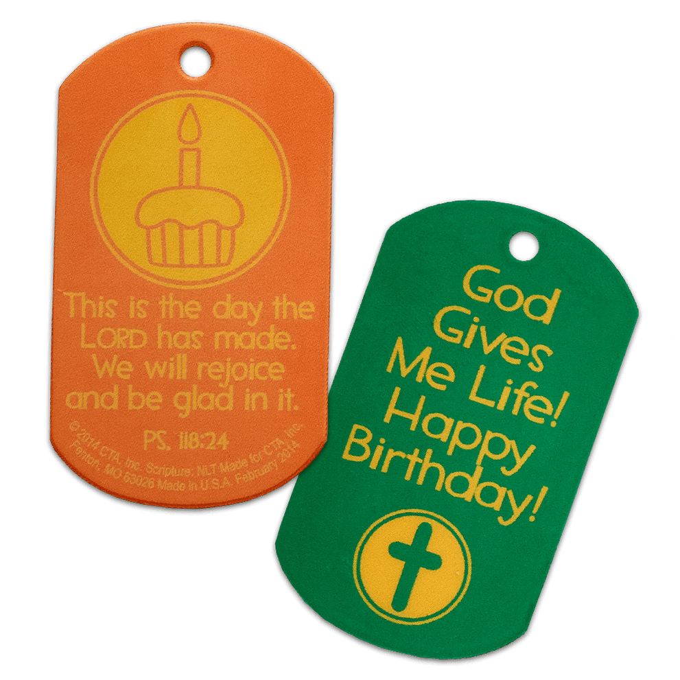 Happy Birthday Dog Tags (1 Sheet of 6)