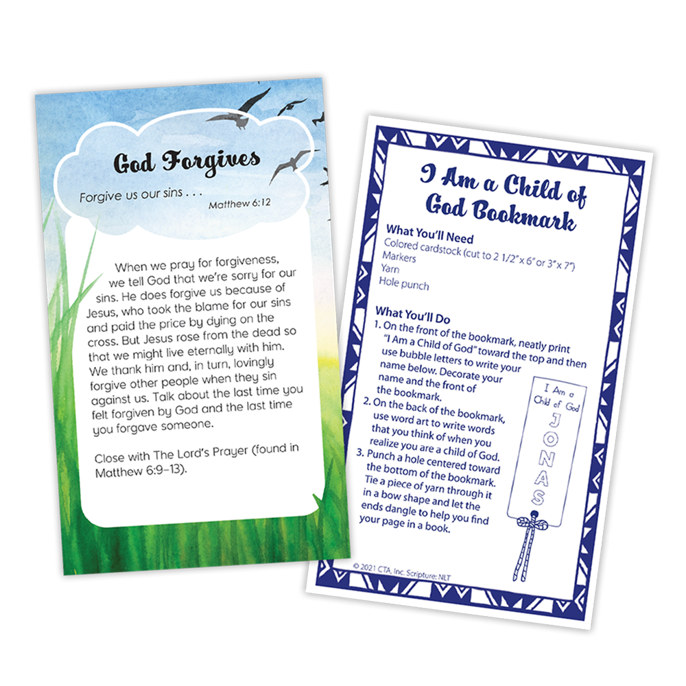 Lord's Prayer Flash Cards