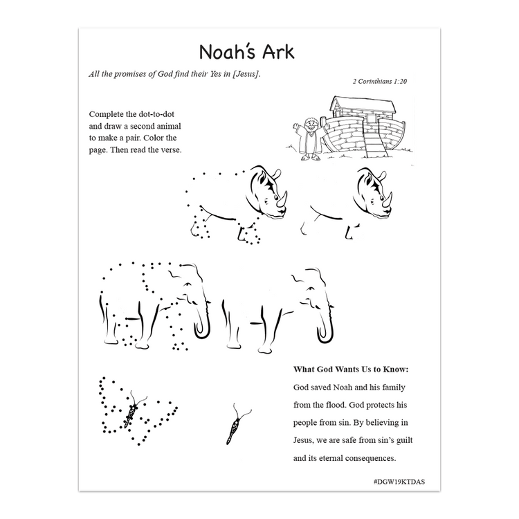 Noah's Ark Sticker Craft - Dive into God's Word