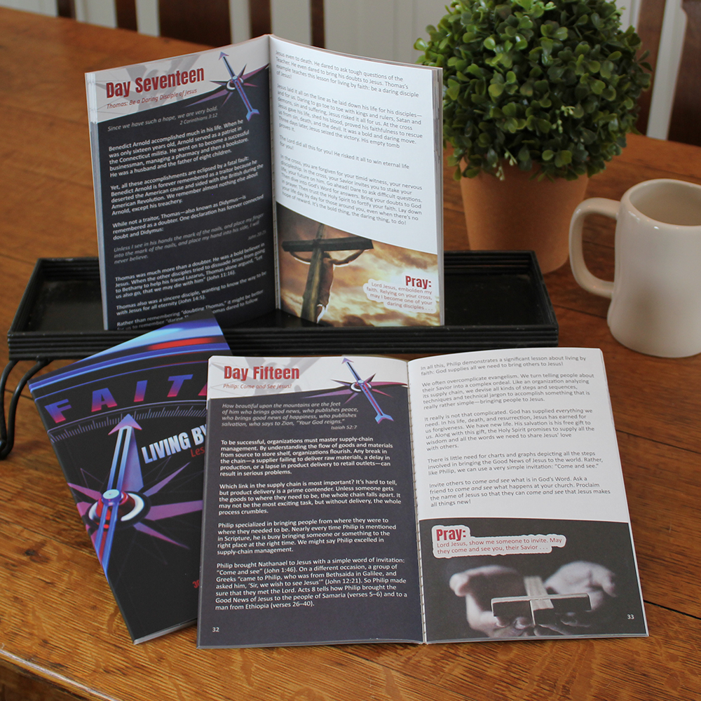 Softcover Devotion Book for Men - Living by Faith