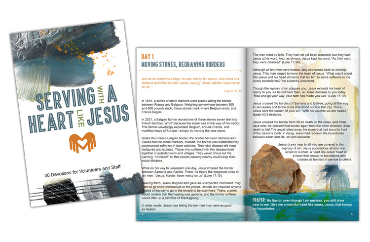Softcover Devotion Book - Serving with a Heart like Jesus